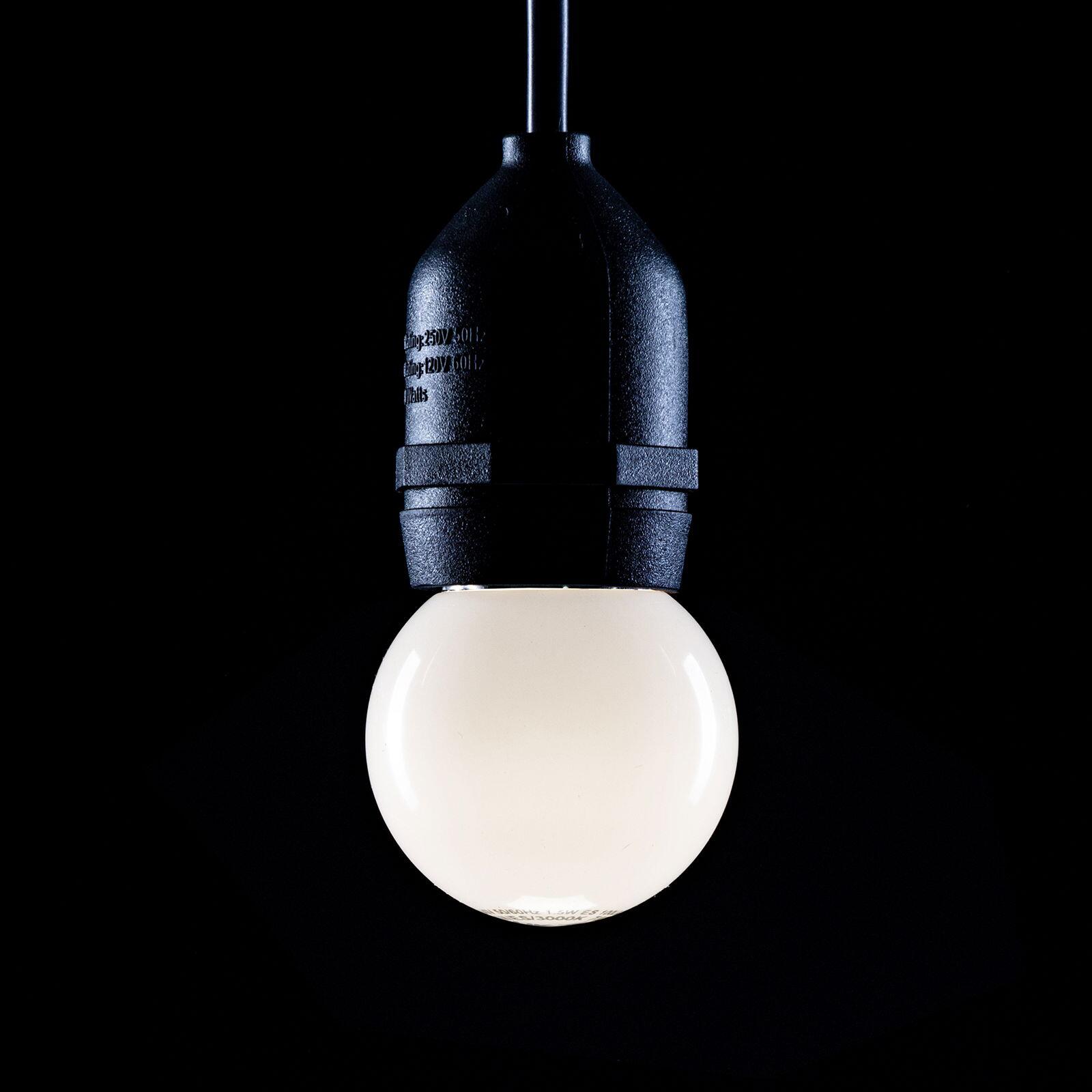 Prolite 1.5W LED Polycarbonate Golf Ball Lamp ES 4000K White