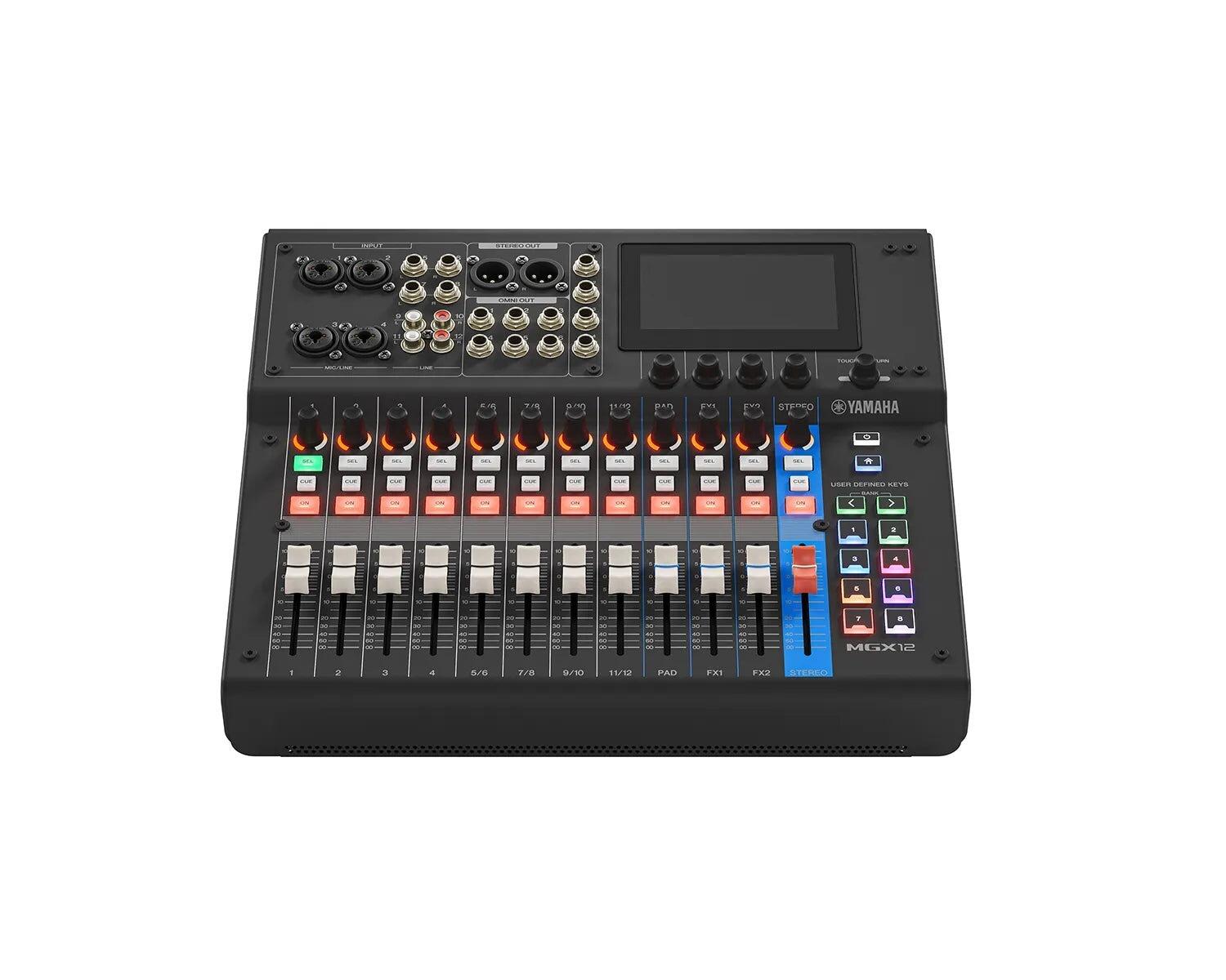 Yamaha MGX12 B 12-Ch Mixing Console 4 Combo Line - Black