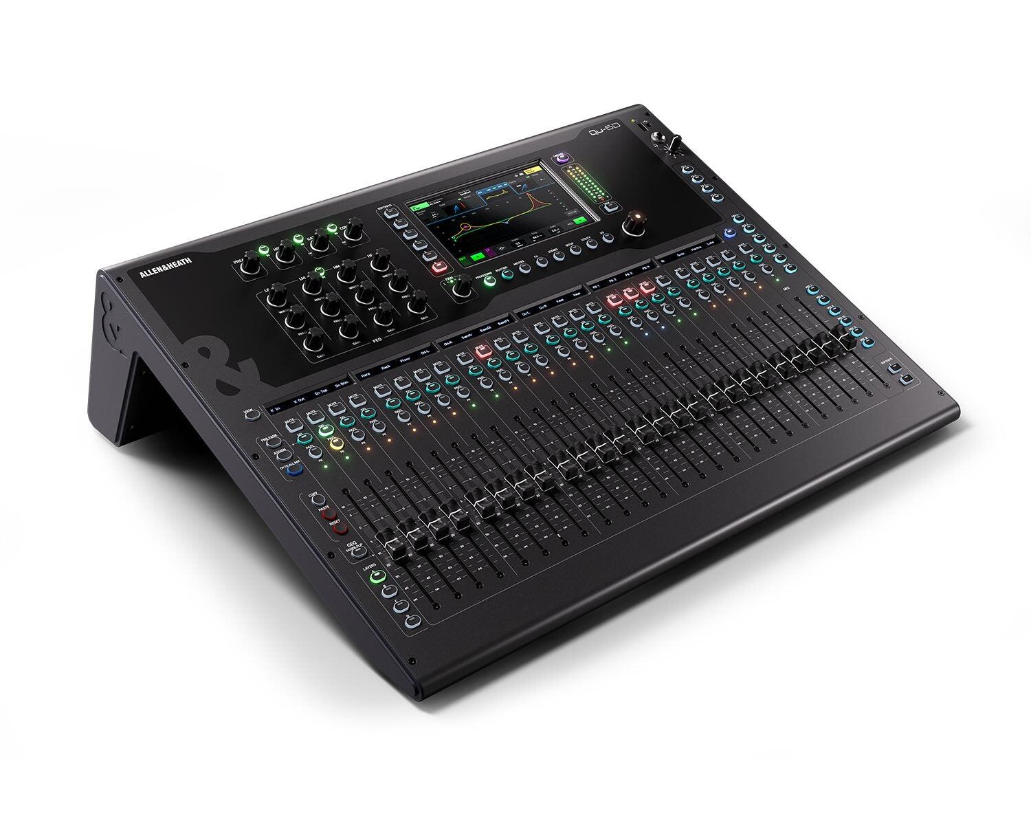 Allen & Heath QU6D Digital Mixer, 24IN / 16OUT 96kHz with 16x16 Dante ...