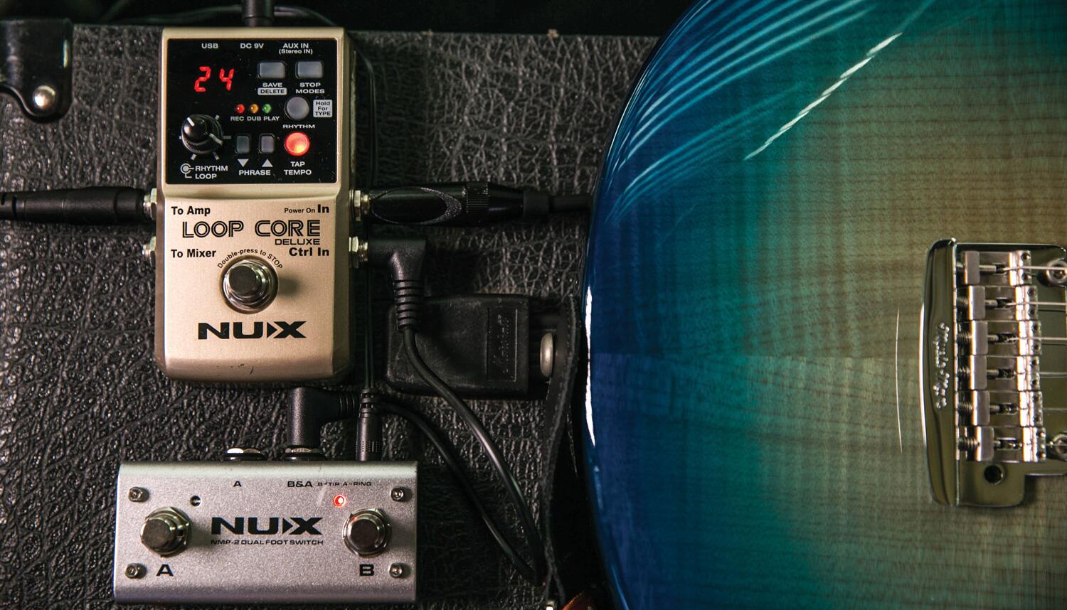 Nux Loop Core Deluxe 24-bit Looper Pedal Bundle - 173.344UK