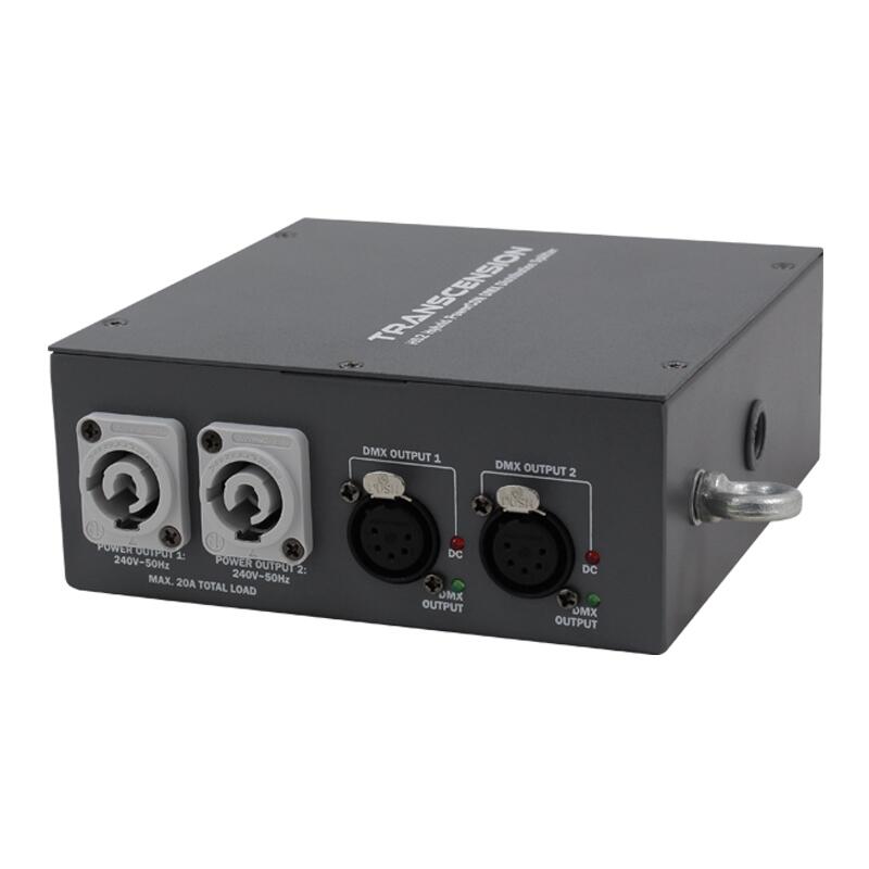 Transcension HS 2 Hybrid PowerCON DMX Distribution Splitter