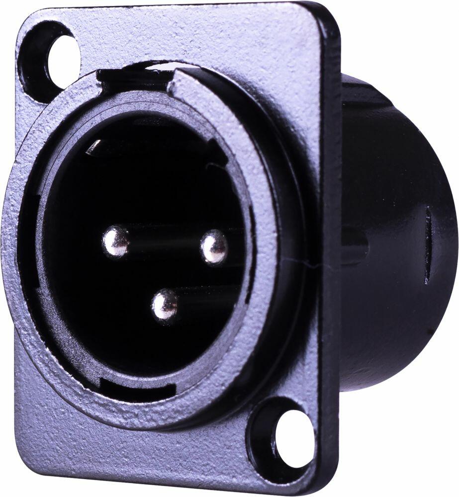 Eagle Chassis Mount D-series Plate Compatible 3 Pin XLR Male, F267YW