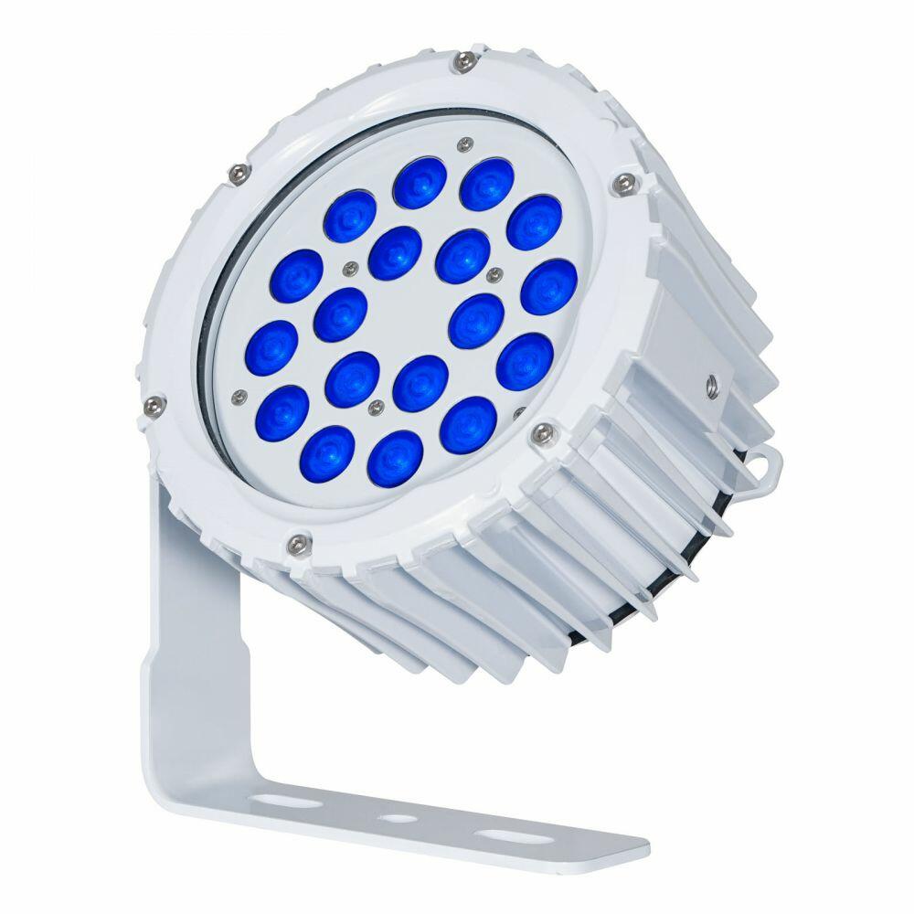 LEDJ Aspect XL Exterior Blue Feature Light (White Housing)