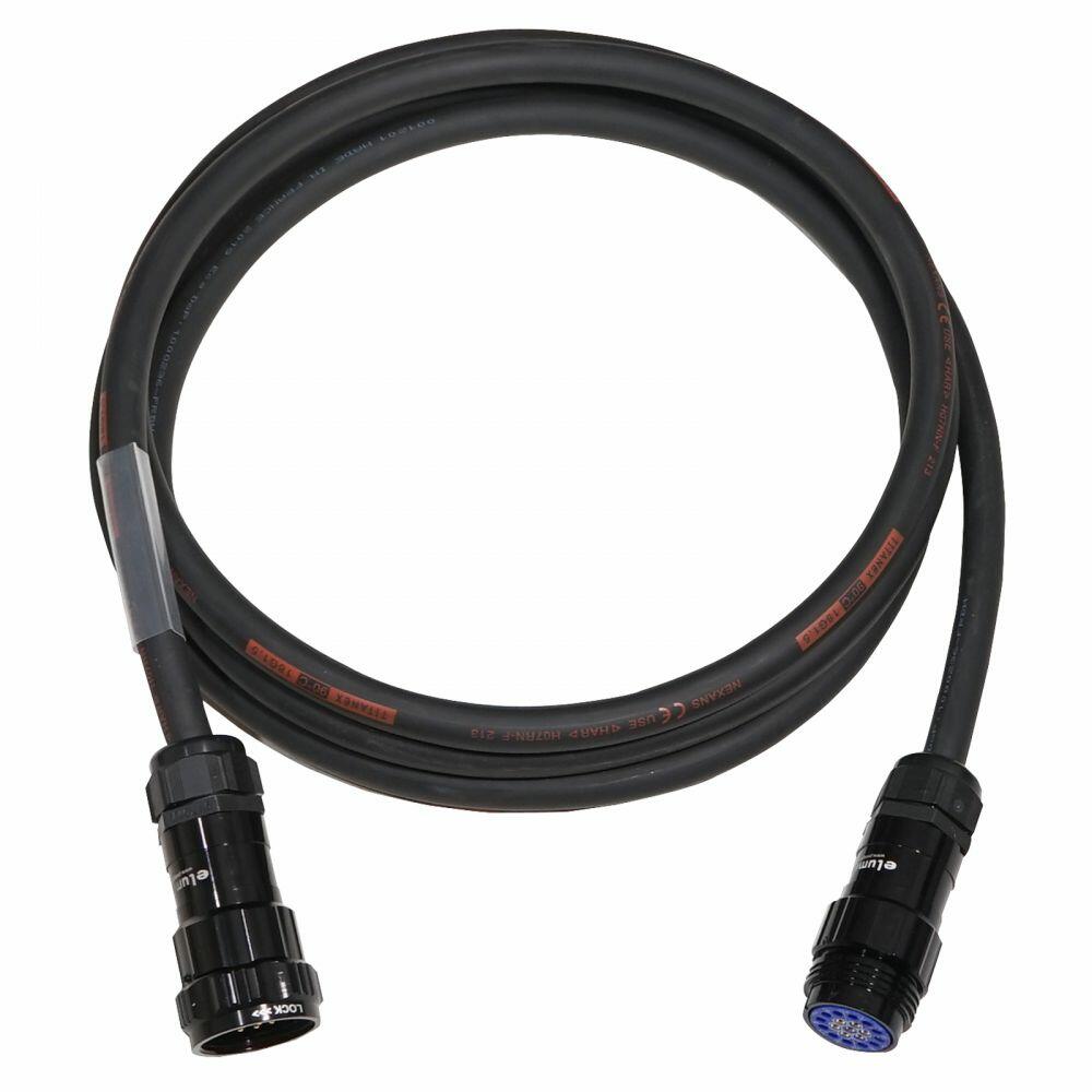 eLumen8 15m Socapex 19-Pin Male - Female Titanex 1.5mm Lead - Stagegear