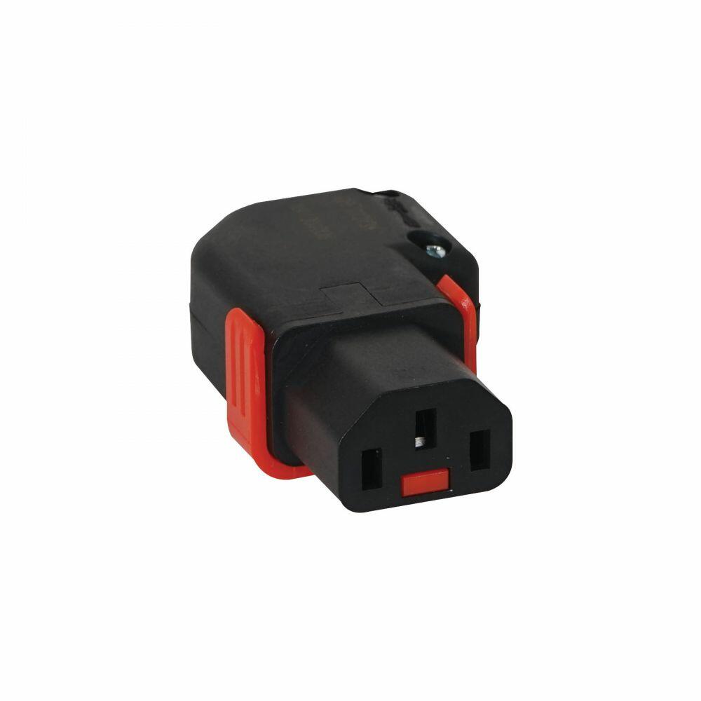 IEC LOCK IEC C13 Rewireable Socket (Left/Right)