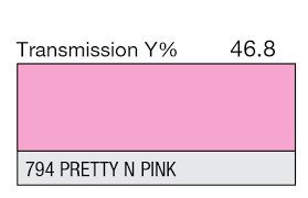 LEE Filter 794 Pretty N Pink Filter Sheet, 21" x 48"