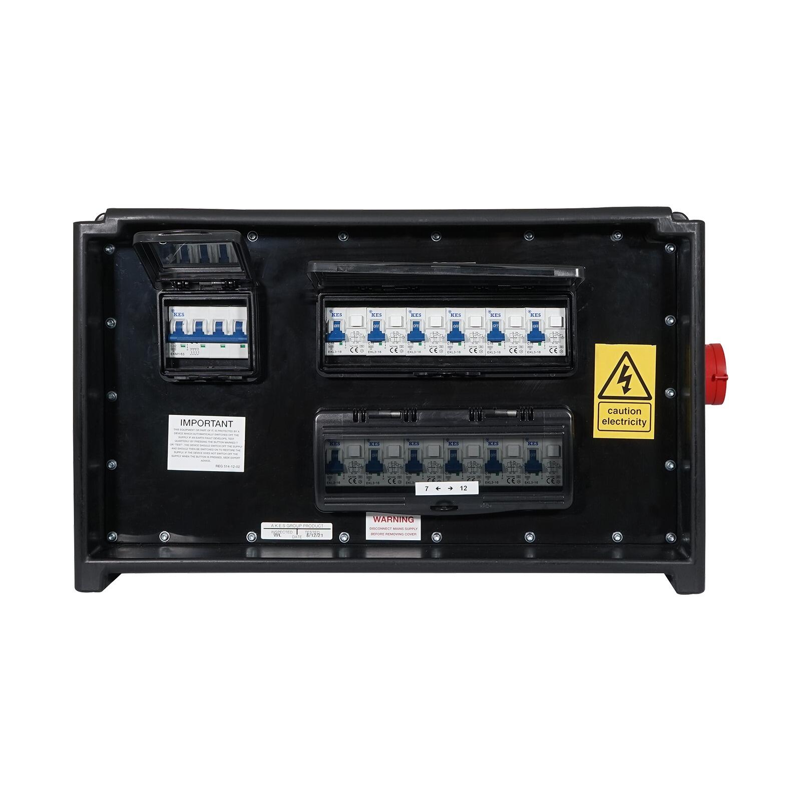 eLumen8 MERZ Distribution Box 32A 3PH to 12x 16A RCBO