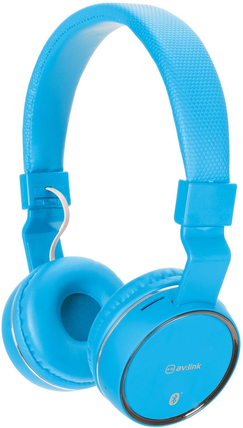 AV:Link Wireless Bluetooth Headphones - Blue - 100.553UK