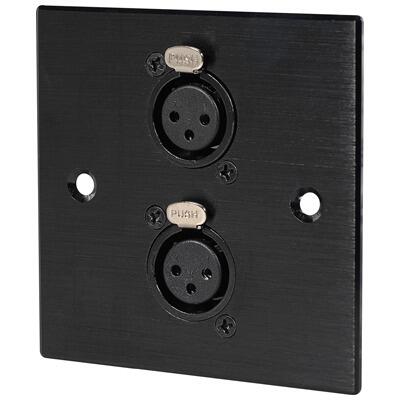 Eagle 2 x Female XLR Wall Plate, F267VN