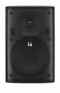 TOA F-1300B Wide Dispersion Cabinet Speaker, 50W, Black