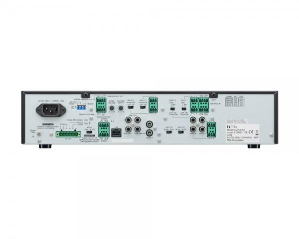 TOA A-3648D A-3600 Series 480 Watt Digital Mixer Amplifier, 2-zone, 7 ...