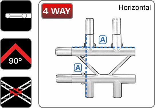 Trilite 2LDJ4H Ladder Truss Junction