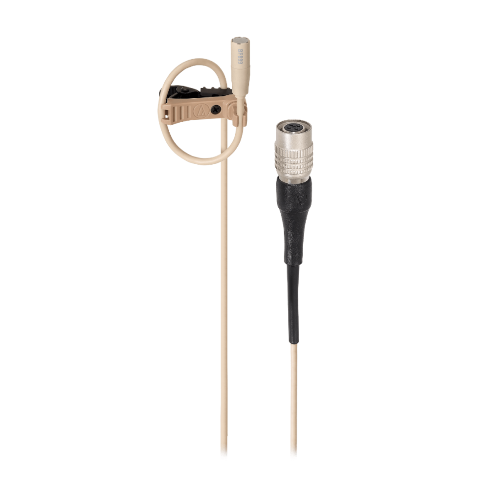 Audio Technica Omni Condenser Lavalier Microphone CH Connector Beige