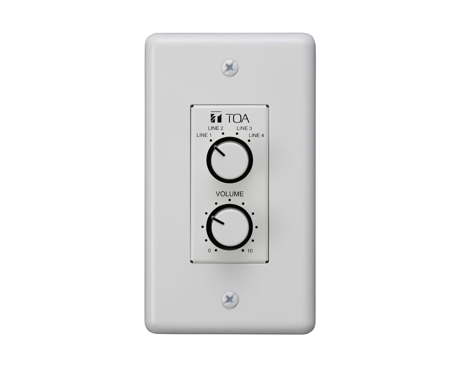 TOA WP-700 MA-series Remote Wall Panel, volume & source select