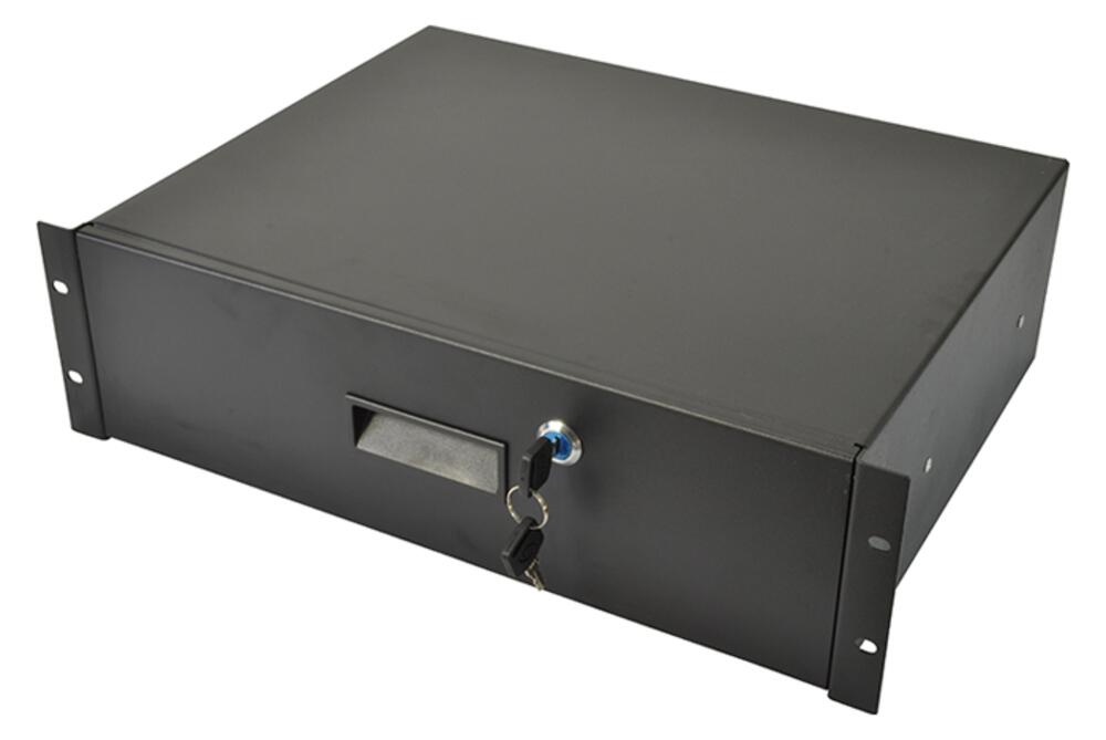 StageCore ADRK3CR 19 3U Rack Drawer with Lock BLACK - (99037)