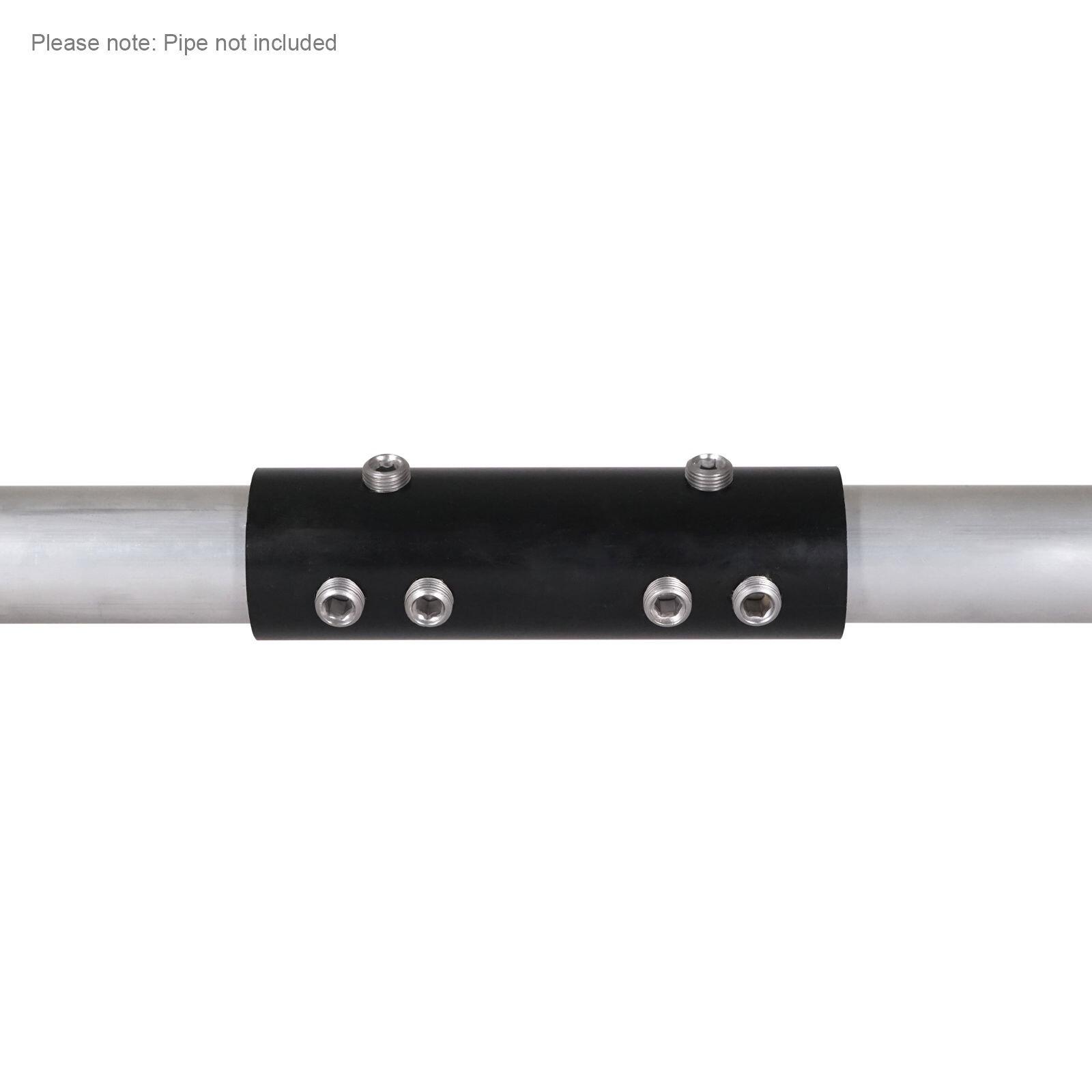 eLumen8 Aluminium 48mm Scaffold Tube Joiner - Black - Stagegear