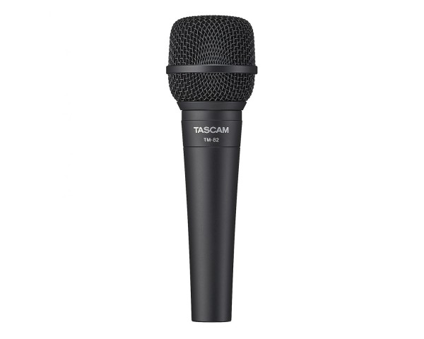 Tascam TM-82 Dynamic Microphone for Vocals and Instruments Black