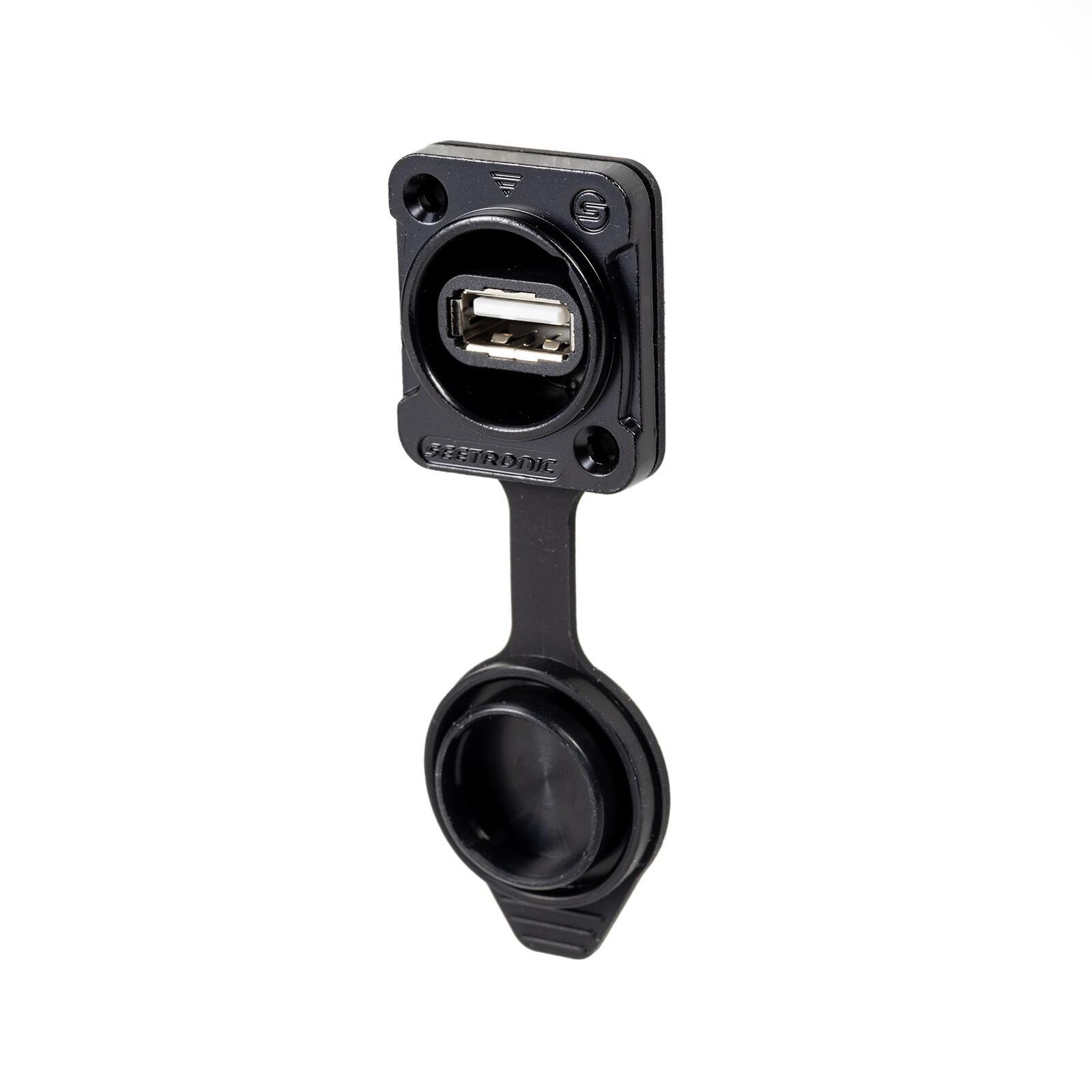 Seetronic USB Type-A Feedthrough IP65 MAUSB-W-B