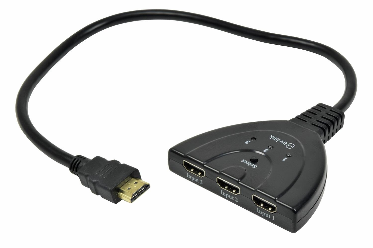 AV:Link HDMI Switch 3-Port Full HD