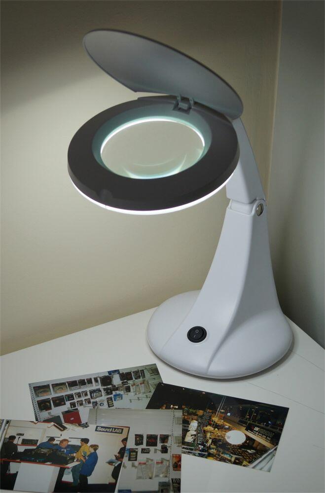 Eagle Desktop LED Twin Arm Illuminated Magnifier With 4 Lens, Y006R