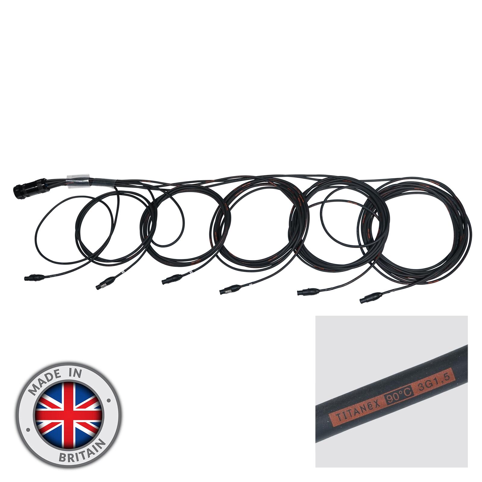 eLumen8 Socapex 19-Pin Male - To PowerCON True1 1.5mm 2m Staggered ...