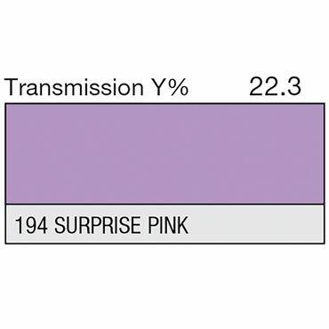 LEE Filter 194 Surprise Pink Filter Sheet, 21" x 48"