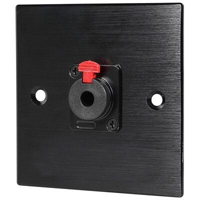 Eagle 1 x 6.3mm Jack Socket Wall Plate, F267VC