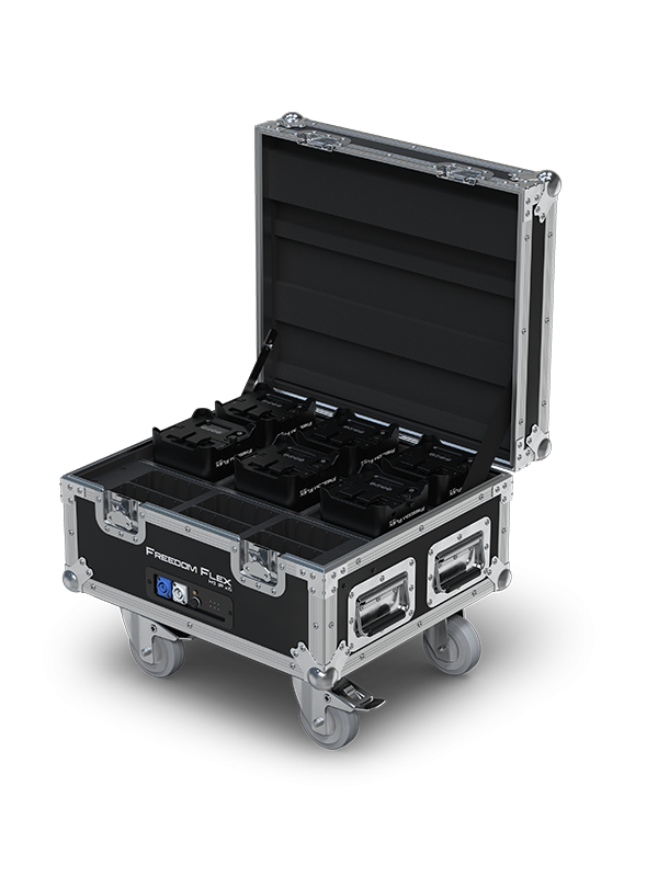 Chauvet DJ Freedom Flex H9 IP X6 Cordless PARs and Charge Rack