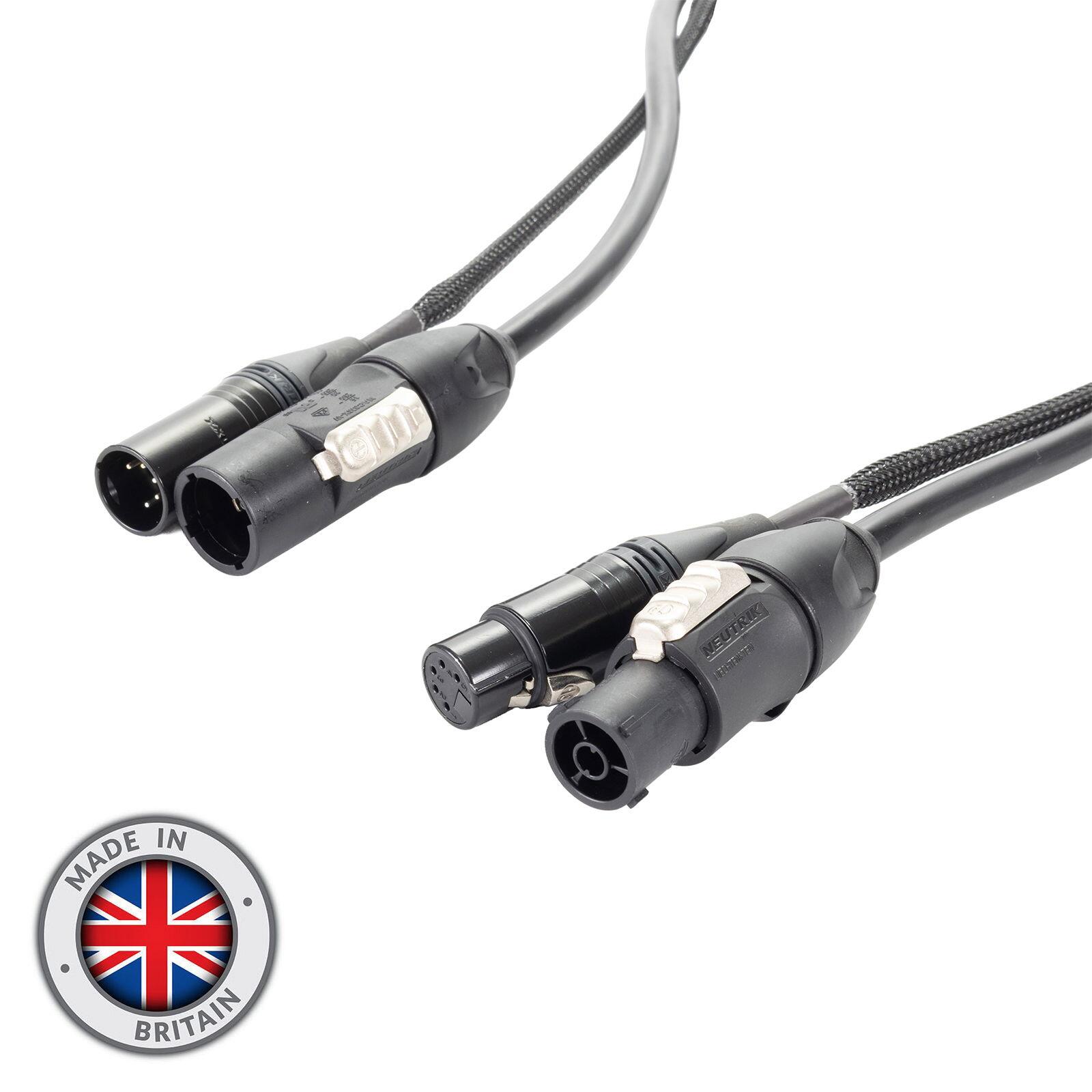 Elumen8 5m Combi 1.5mm Neutrik powerCON TRUE1 / 5-Pin DMX Cable