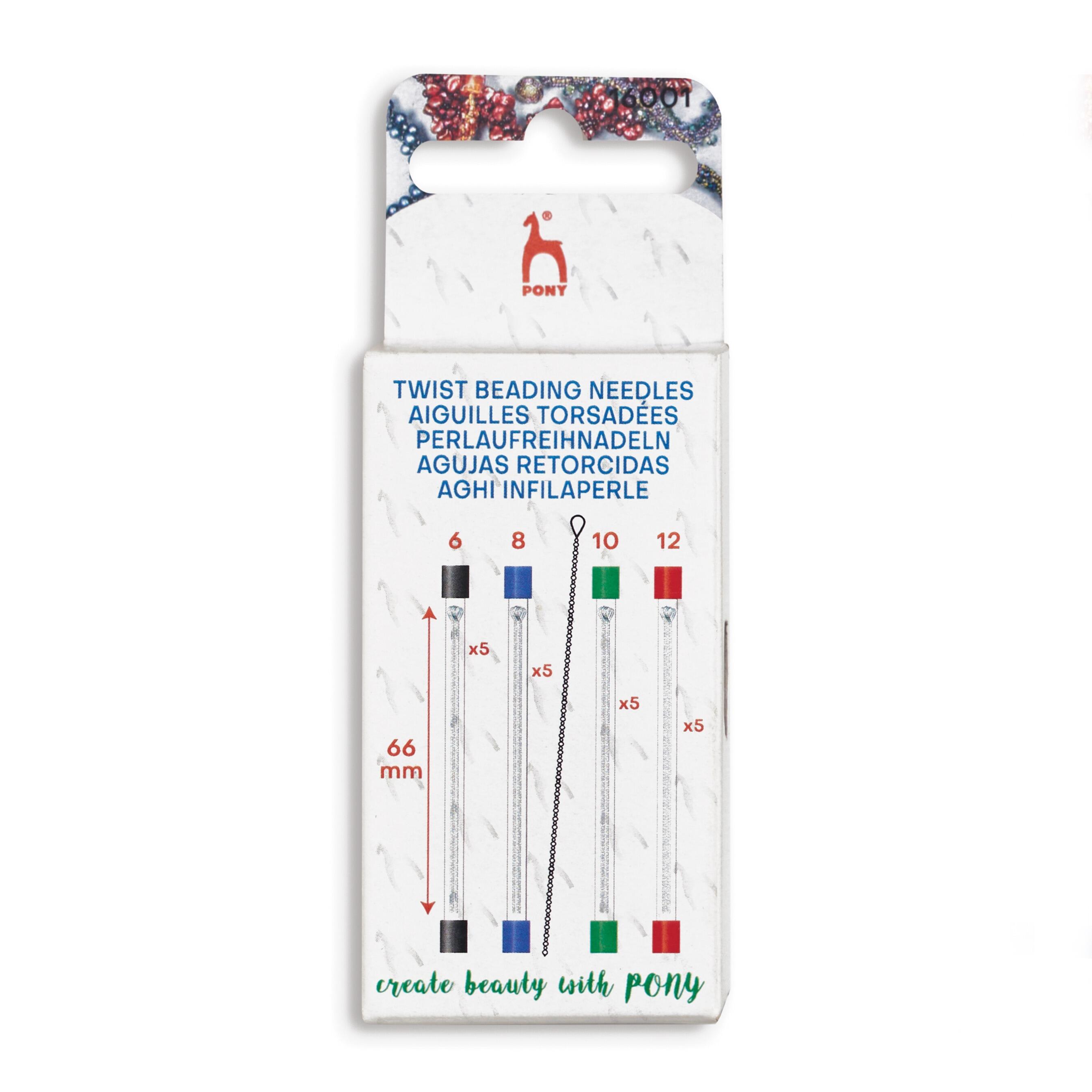 Twist Beading Needles Sizes 6,8,10 & 12 (Pony)