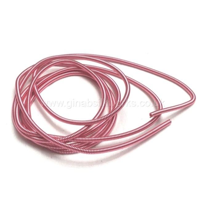 Enamelled Perl (Coiled) Wire - Baby Pink - No.2