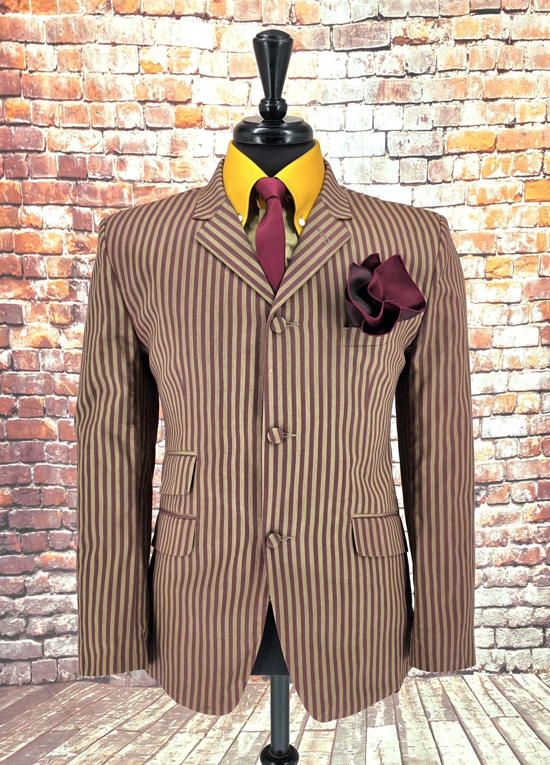 Howard – Brown Striped Mod Boating Blazer