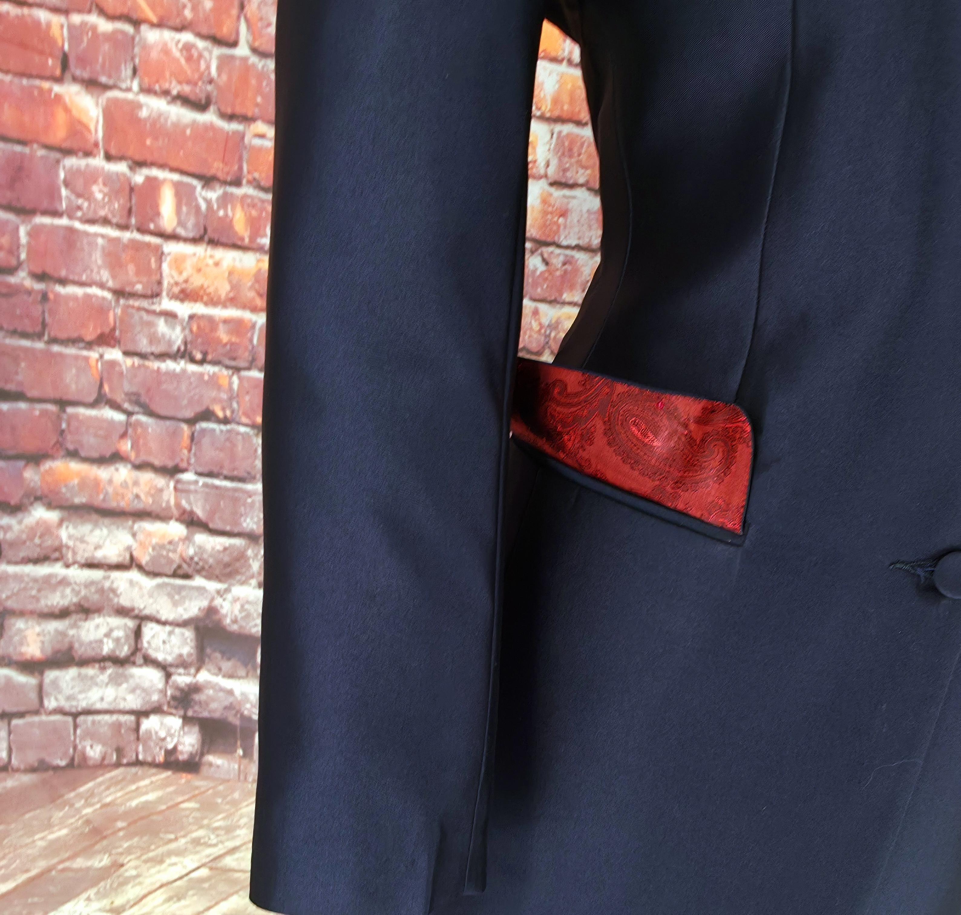 Melanie – Rich Navy Tonic Suit | Modclothin® Vintage Elegance