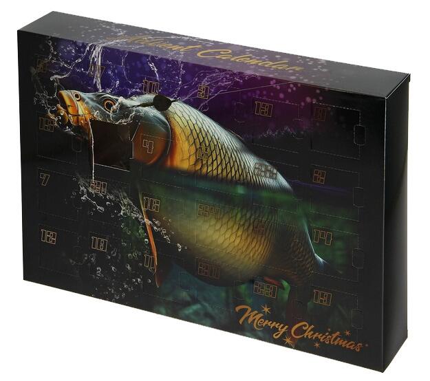 Fishing Advent Calendar Carp themed 104pcs mixed Tackle 24 Days Anglers ...