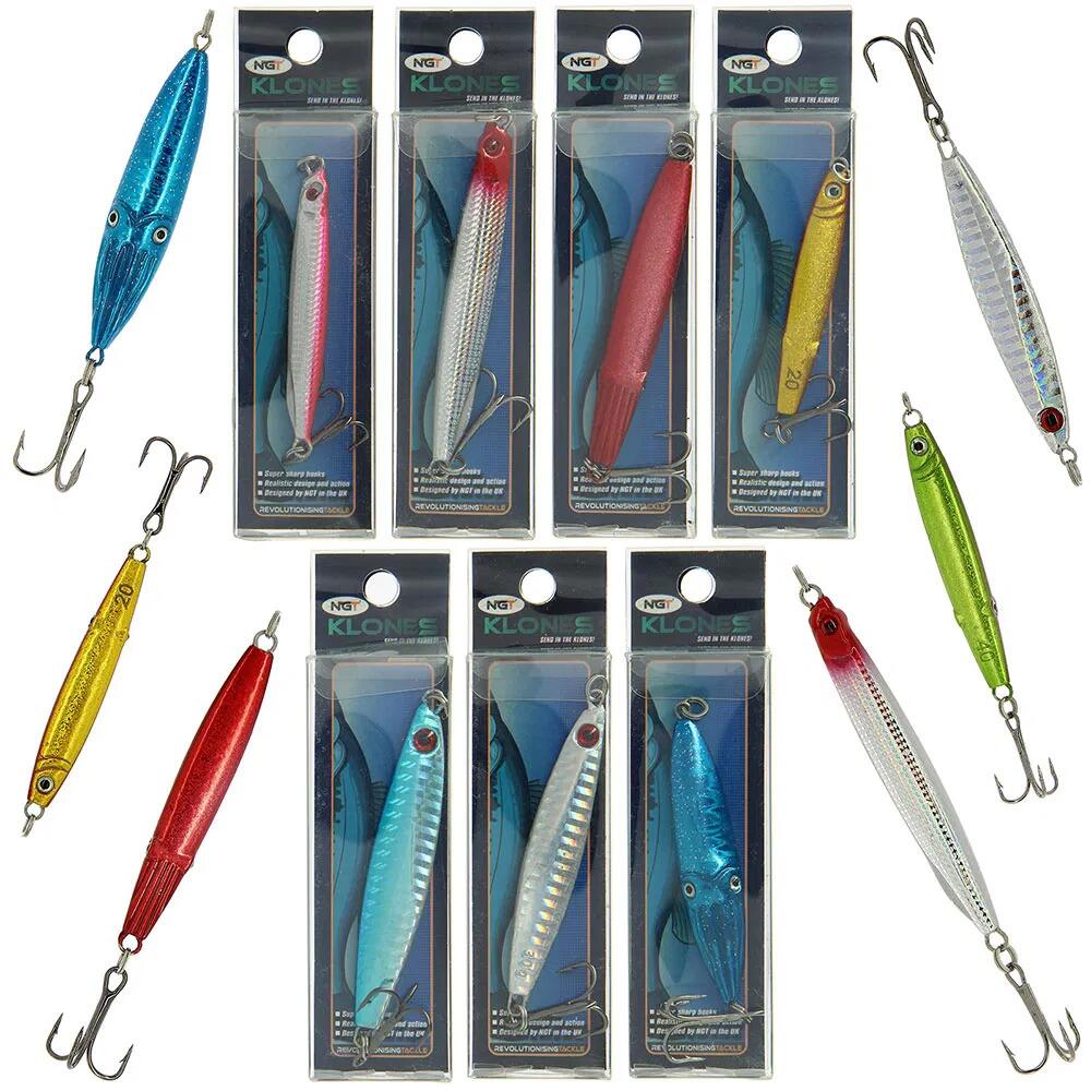 NGT Box of 70 Assorted Metal Sea Lures