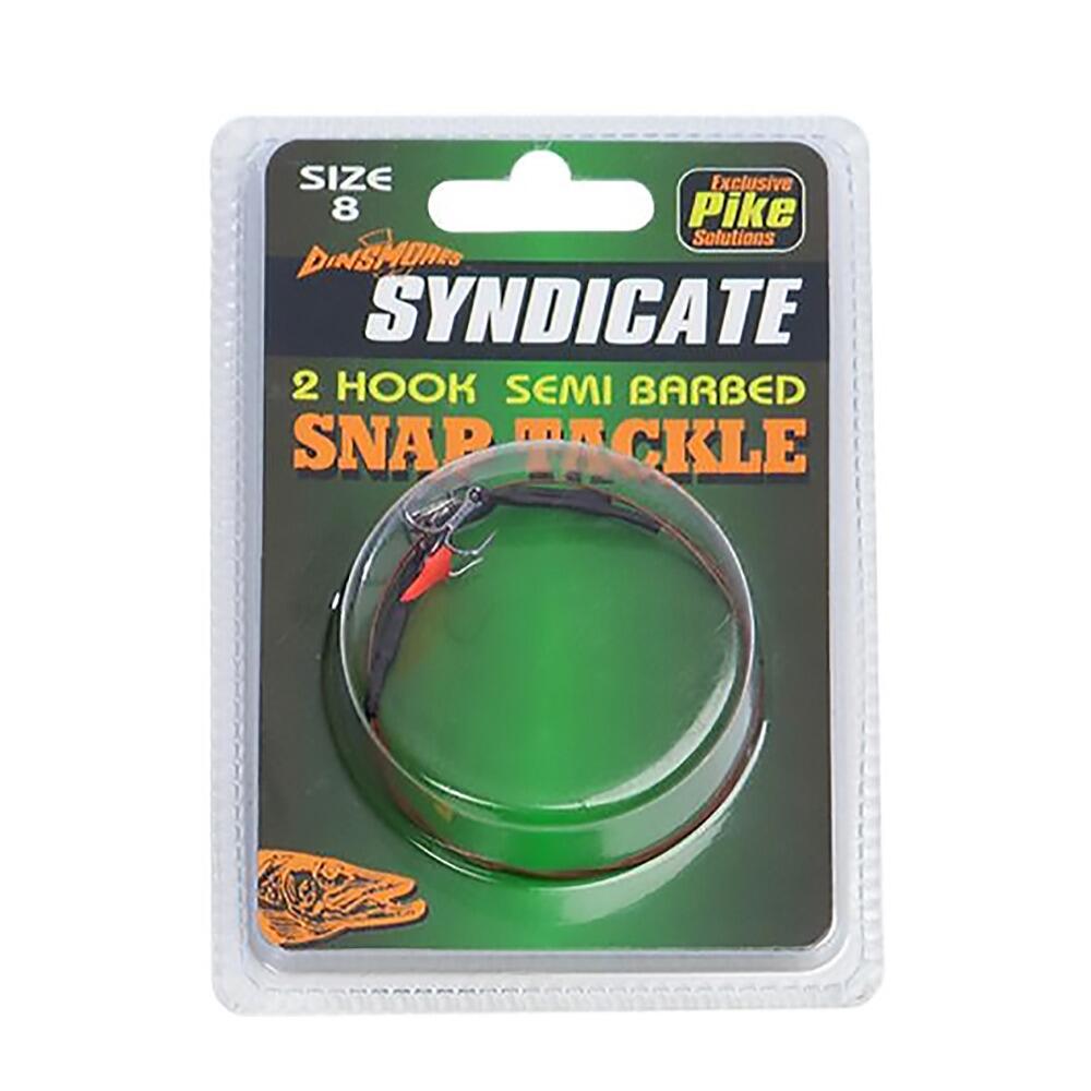 2 HOOK SEMI BARBED SNAP TACKLE SIZE 6