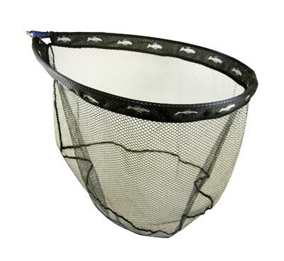 Rubber Rigid blue tubular alloy oval frame pan net with rubber mesh 18 ...