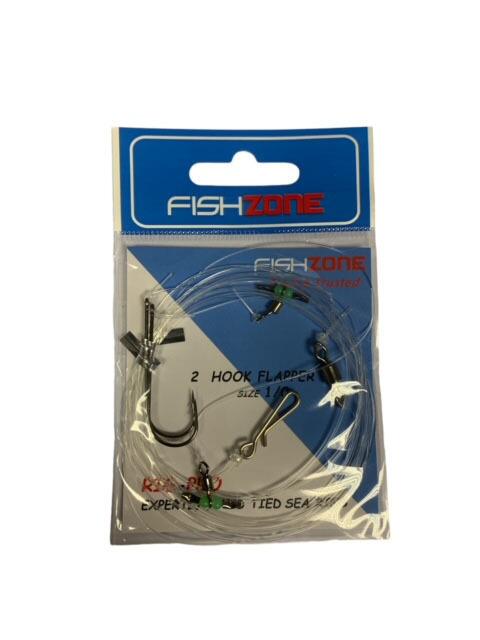 FISHZONE 2 Hook Flapper 1/0 3/0