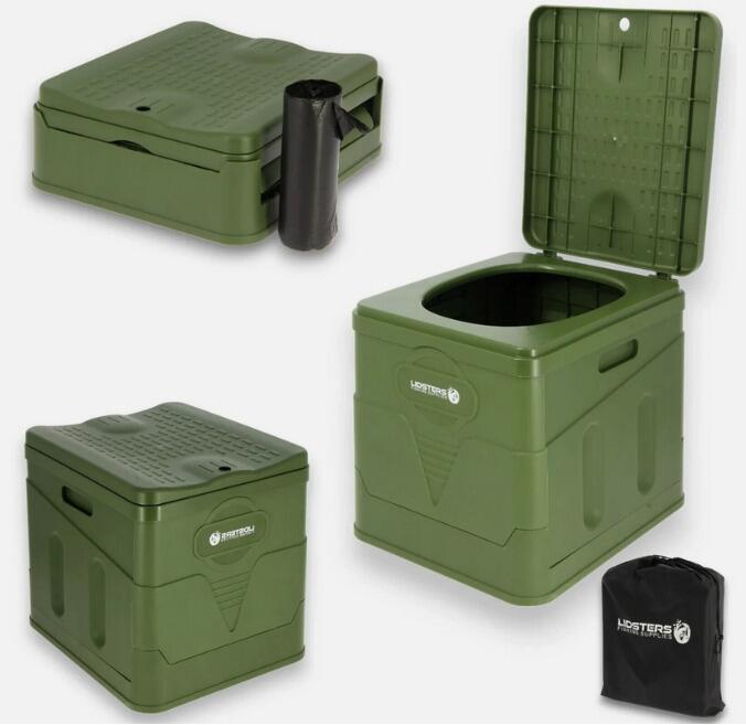 Lidsters Compact PORTABLE LOO TOILET Foldable With Bags