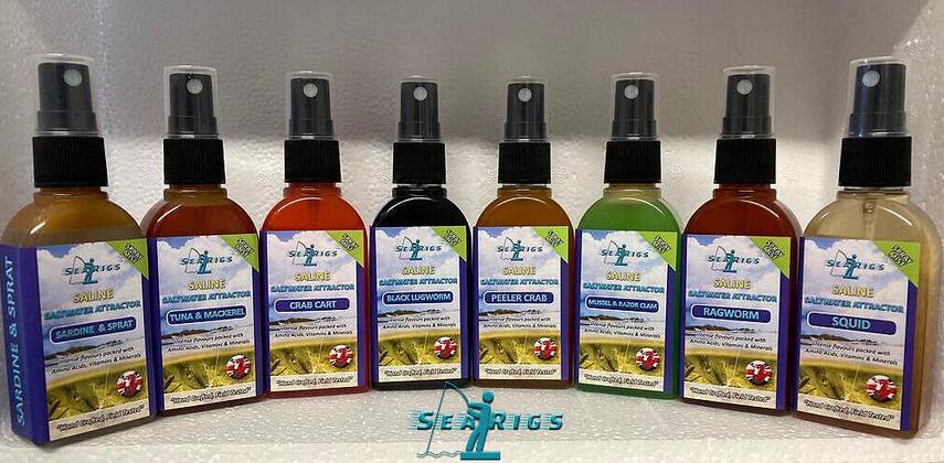 Black Lugworm 100% 50ml Natural “saline” Sea Fishing Bait Spray for ...