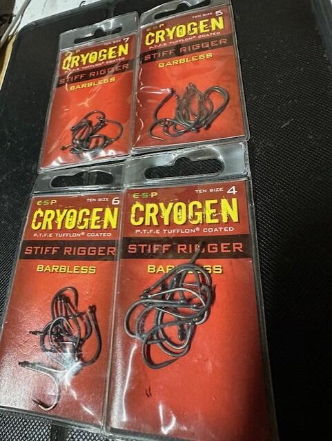 ESP cryogen specimen hooks Barbless