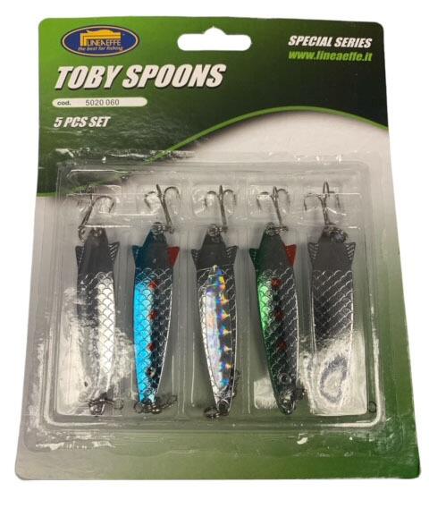 Lineaeffe 5 Assorted 8g Coloured Toby Spoons