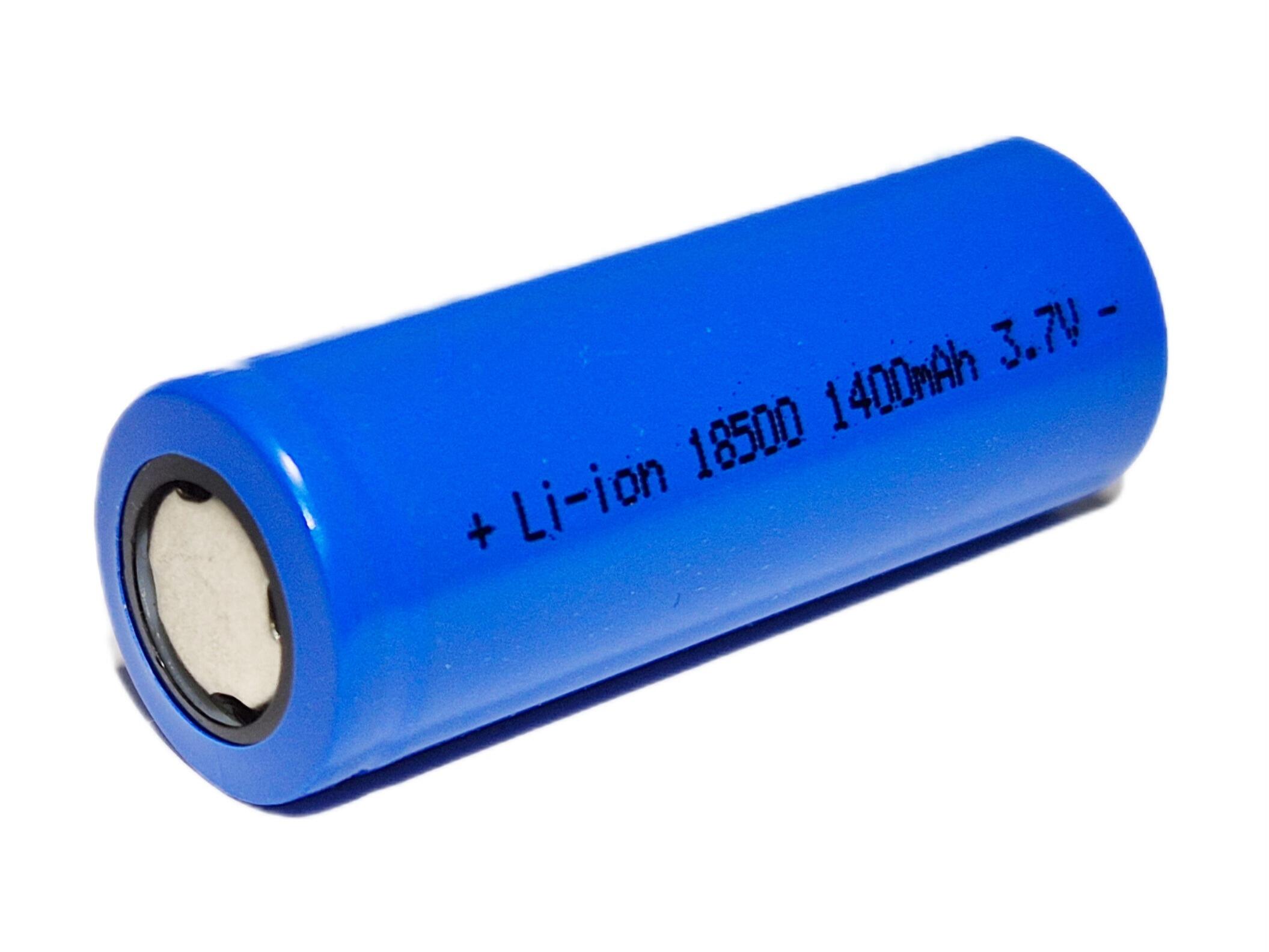 Li-Ion 3.7V 18500 1400mAh Rechargeable Battery