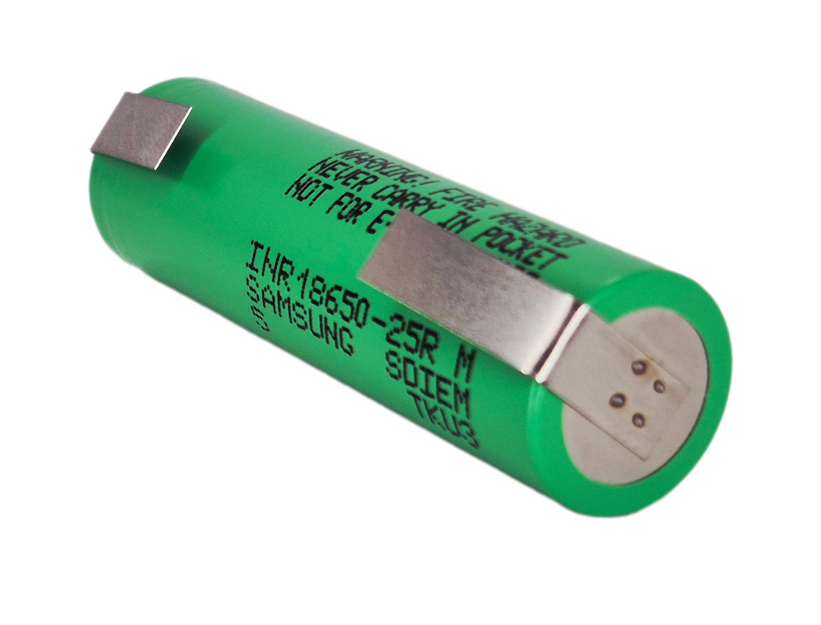 Samsung 25R Li-Ion Tagged Rechargeable Battery 18650 3.7 V 2500mAh ...
