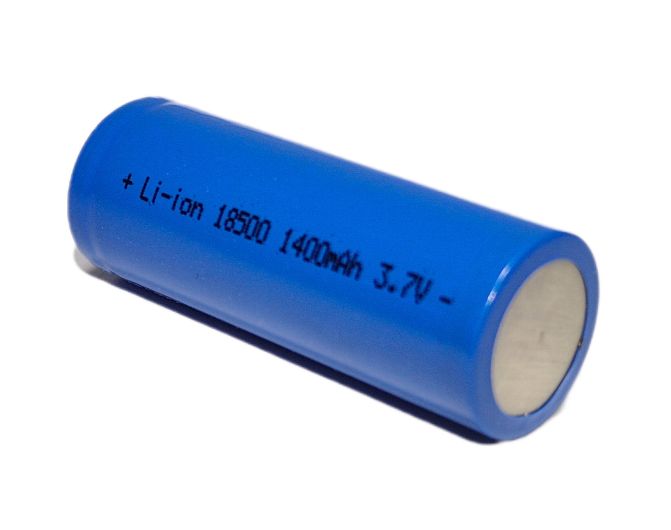 Li-Ion 3.7V 18500 1400mAh Rechargeable Battery