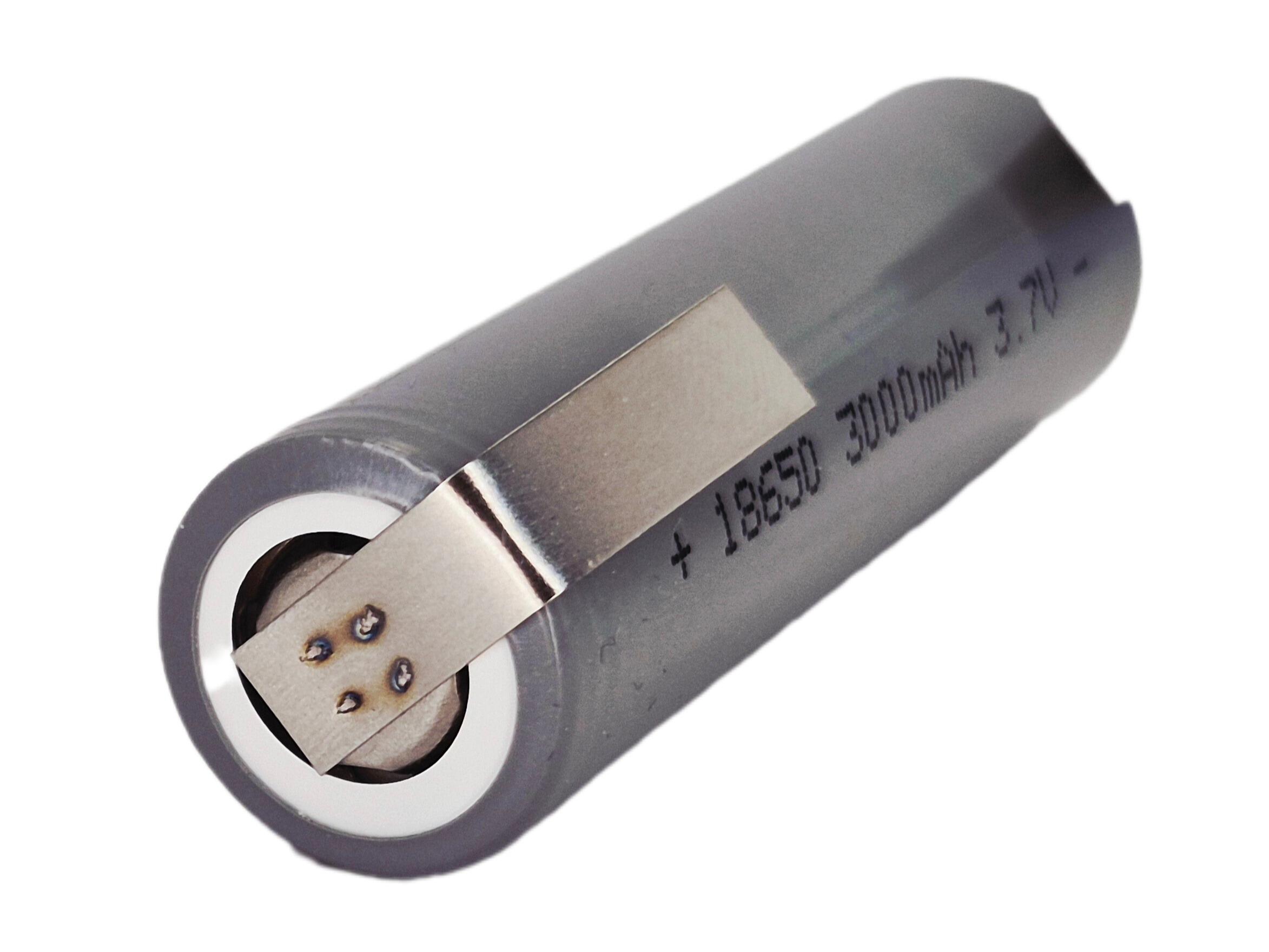 Li-Ion Lithium solder tagged Rechargeable Battery - 3.7 V 3000 mAh ...
