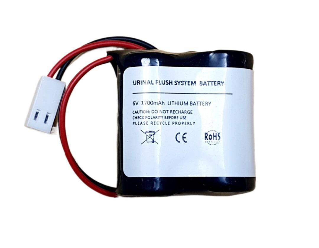 Urinal Flushing System Battery 6V 1700mAh 2CR123A for Flushmatic ...