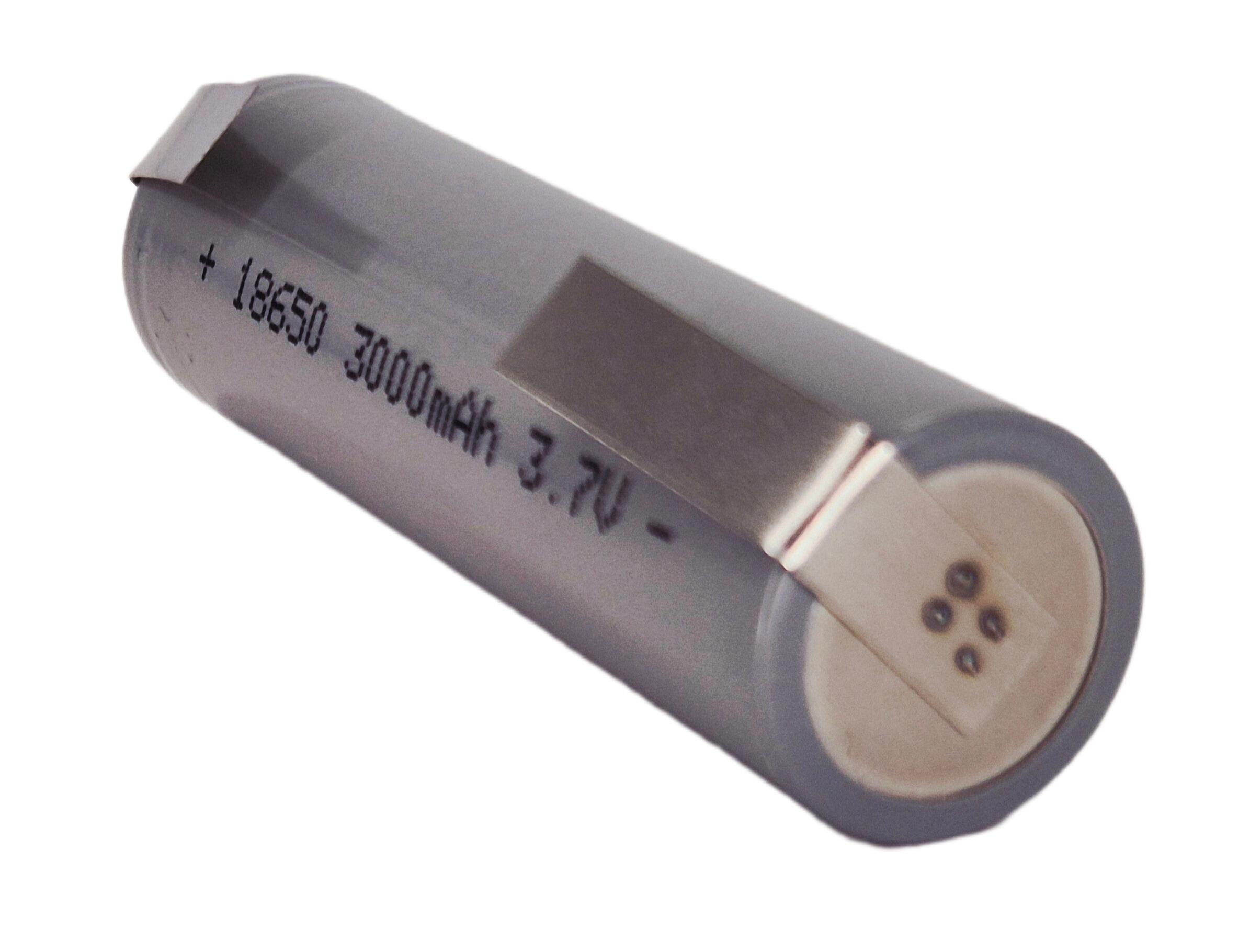 Li-Ion Lithium solder tagged Rechargeable Battery - 3.7 V 3000 mAh ...