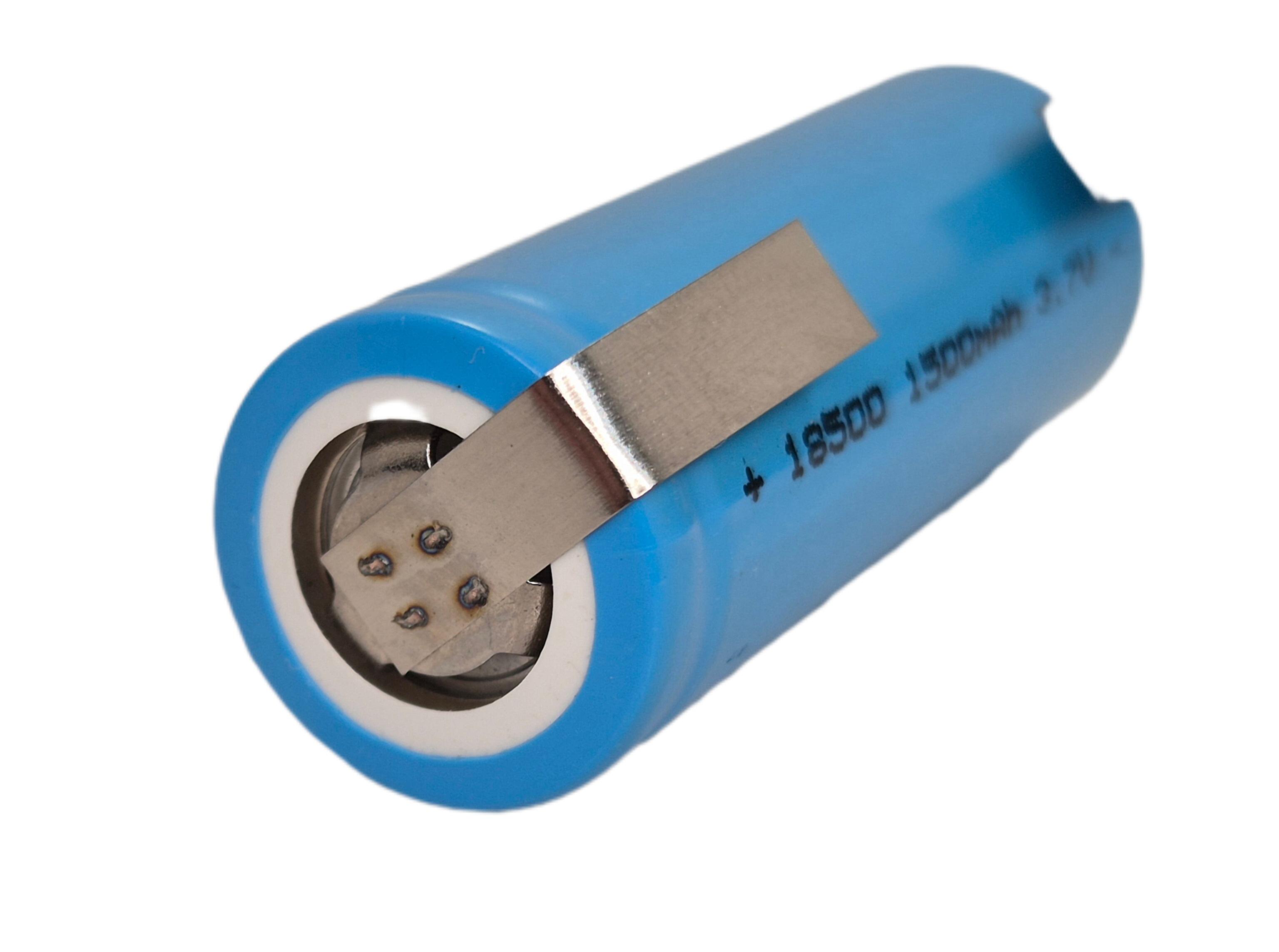 18500 Li-Ion Tagged Rechargeable Battery - 3.7V 1500mAh 5.55Wh Lithium ...