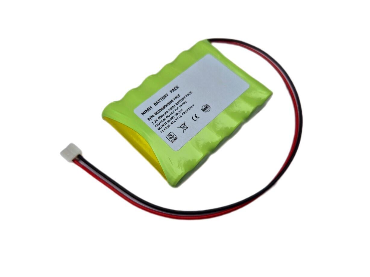 7.2V 600mah NiMH Yale Alarm rechargeable battery pack 802306063H4
